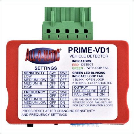 All-O-Matic PRIME VD-1 Plug in Loop Detector — Delos Santos Enterprises